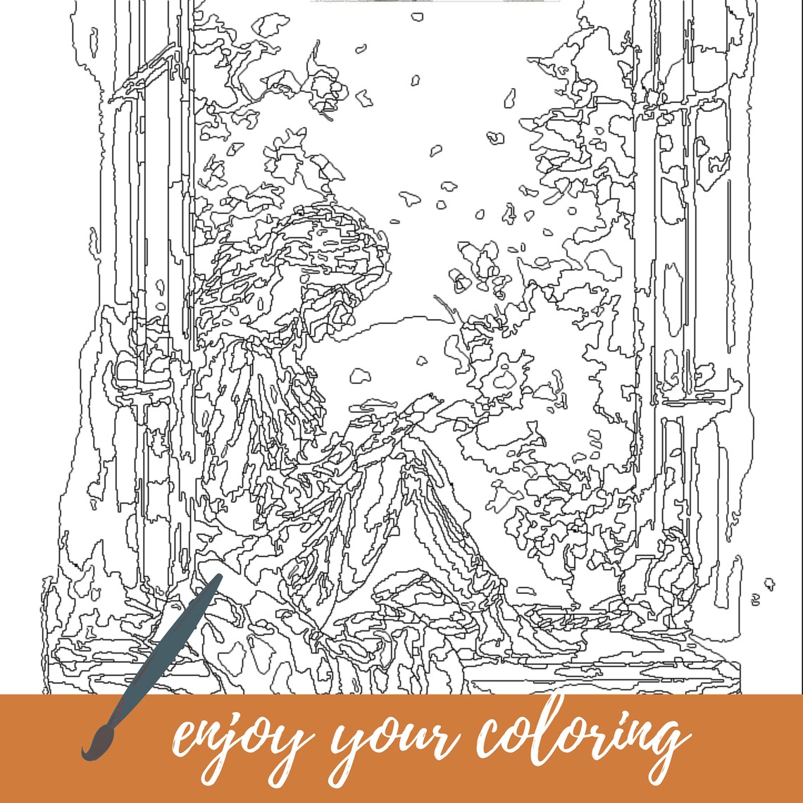 Color by Number for Adult, Paint by Number Printable, Fall Woman ...