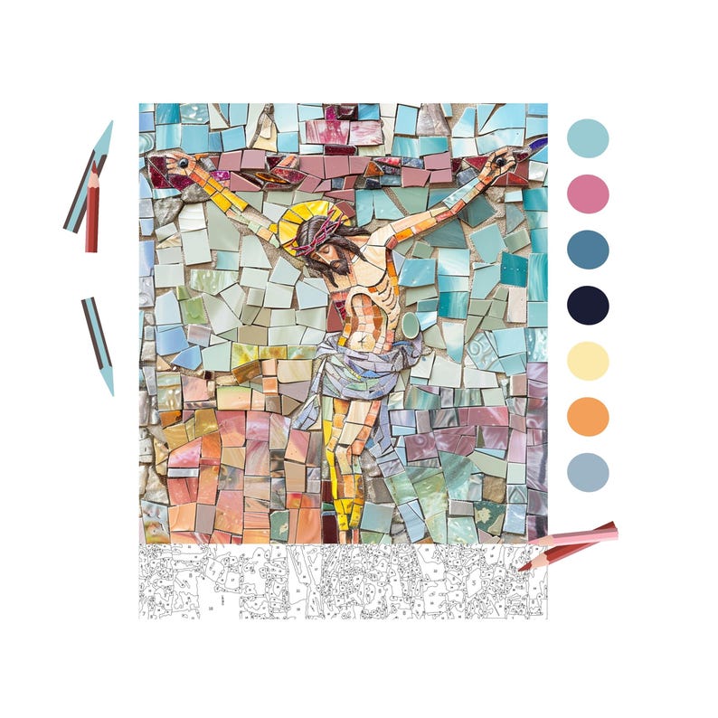 Jesus Christ Color by Number for Adult ,religious Paint by Number ...