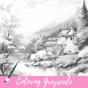 Color by Number for Adult, Paint by Number Printable,mountain Landscape ...
