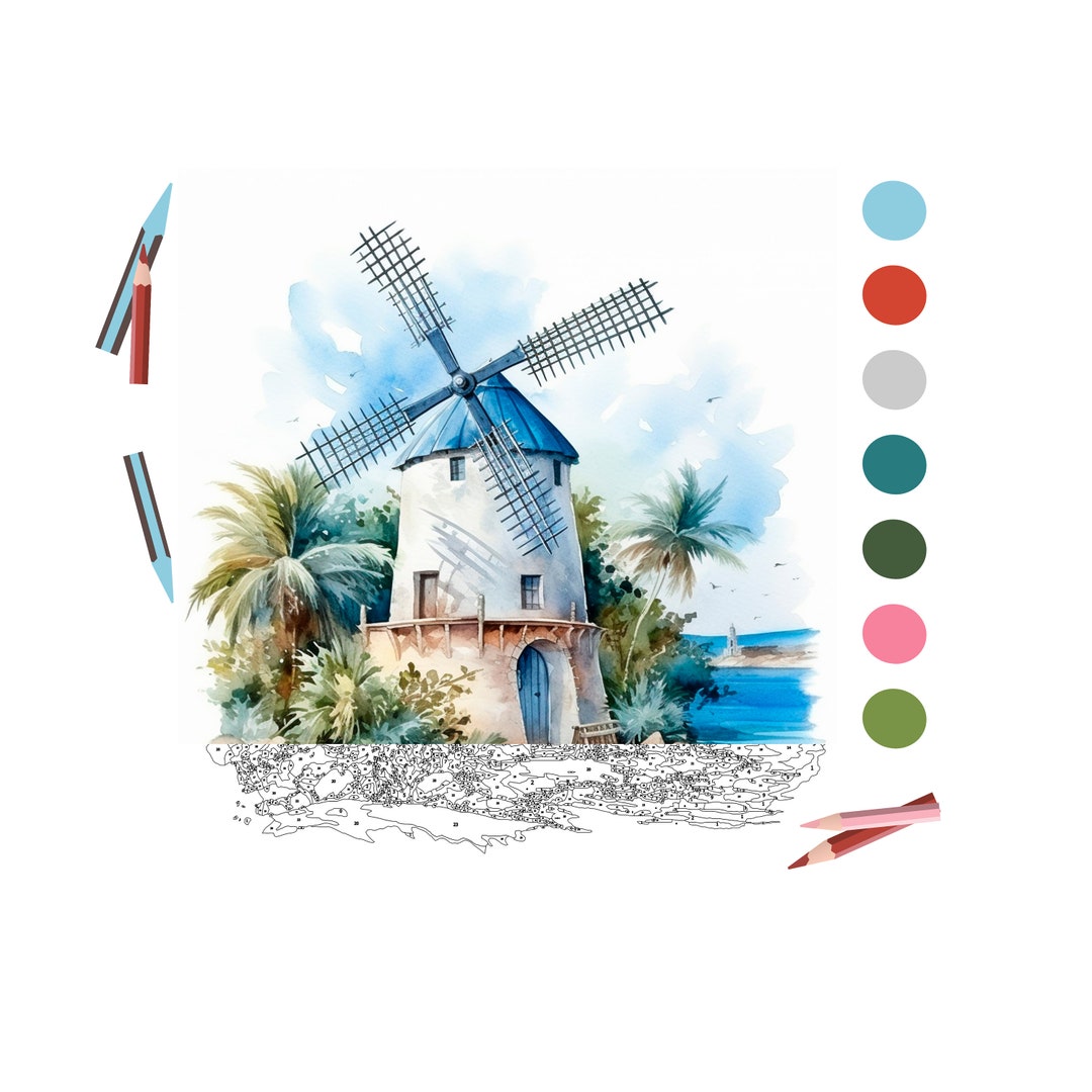 Color by Number for Adult, Paint by Number Printable,enchanting ...