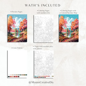 Color by Number for Adult, Paint by Number Printable, Beauty Landscape ...