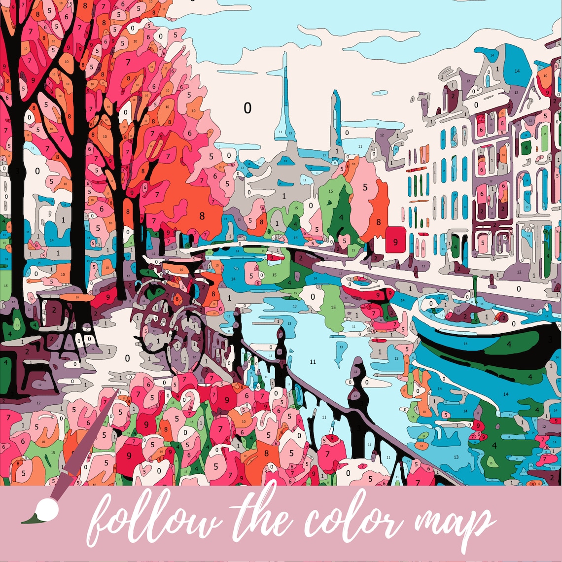 Color by Number for Adult Paint by Number Printable - Etsy