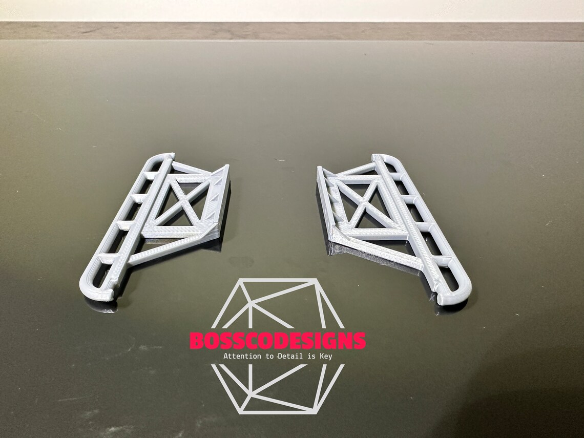 1/24 Scale SCX24 C10 & Bronco Rock Sliders, RC Crawler Accessories ...