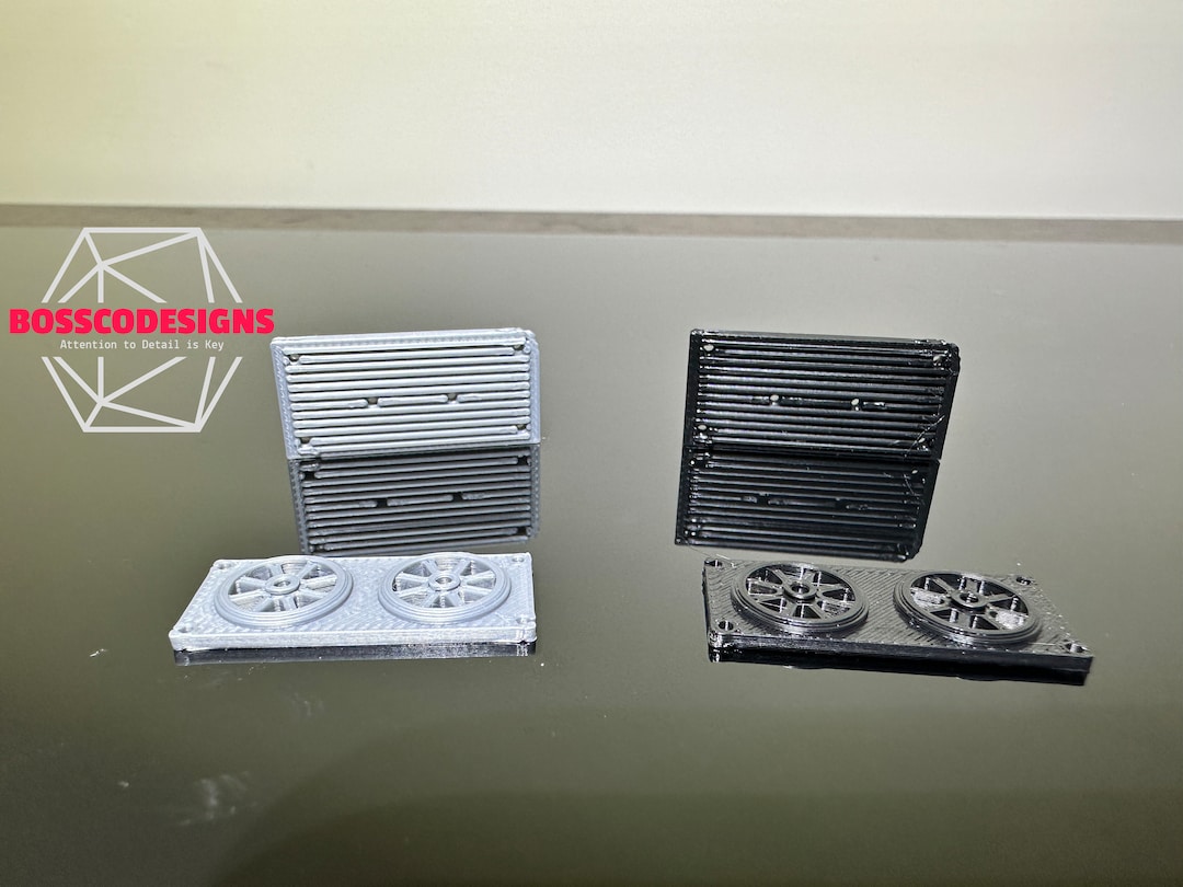 Scale Radiator and Fans, Crawler Accessories, Miniature Figurines, RC ...