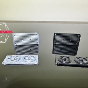 Scale Radiator and Fans, Crawler Accessories, Miniature Figurines, RC ...