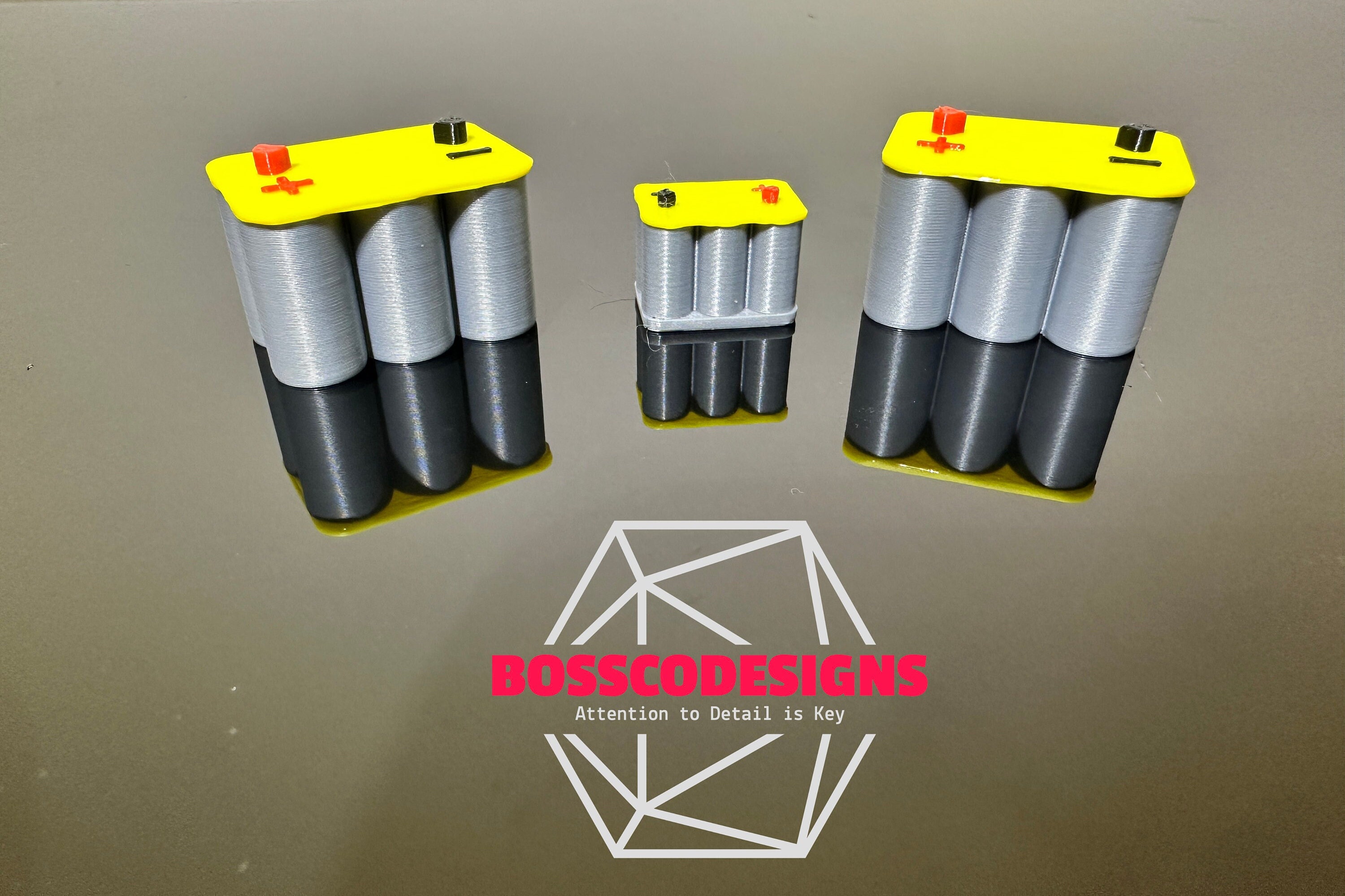 Scale Optima Car Batteries Rounded Scale Model Car Batteries - Etsy