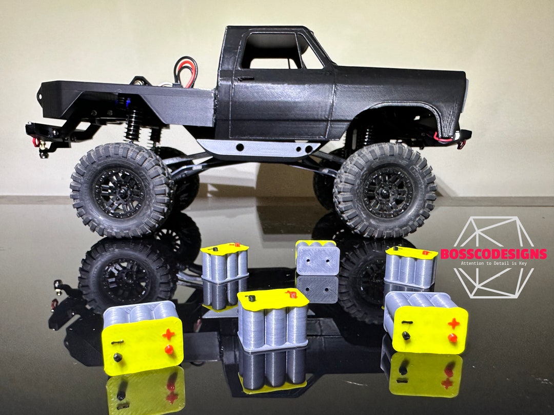 Scale Optima Car Batteries Rounded, Scale Model Car Batteries, Crawler ...