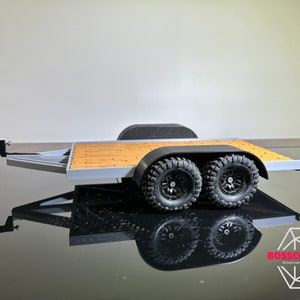 Flatbed Trailer Kit for Traxxas TRX4M 1:18 Scale Model RC Car Towing ...