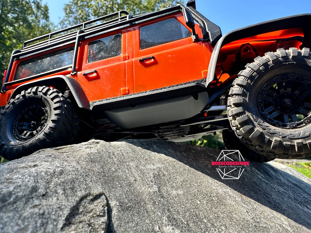 1:18 Rock Sliders for Traxxas TRX4M, Skid Plate, Crawler Accessories ...