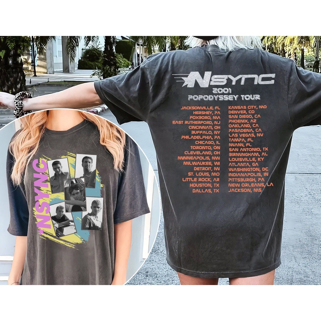 Retro Nsync Popodyssey 2001 Tour T-shirt in My Nsync Reunion - Etsy