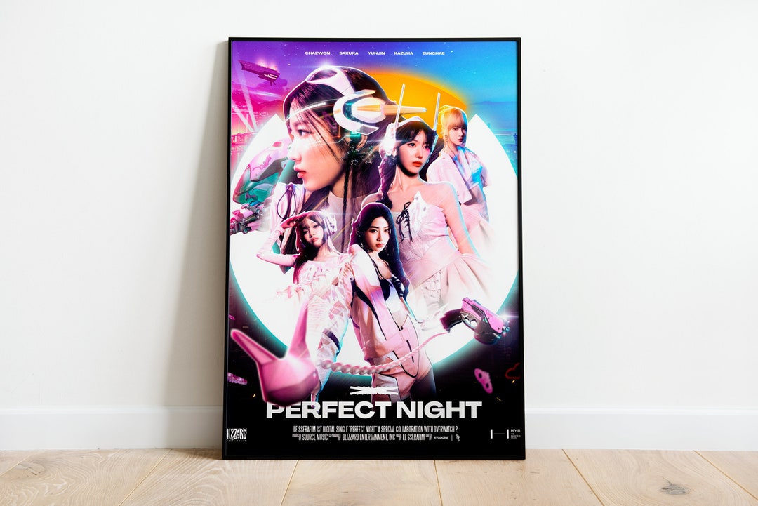 Le Sserafim Perfect Night Overwatch Movie Style Aesthetic Kpop Idol ...