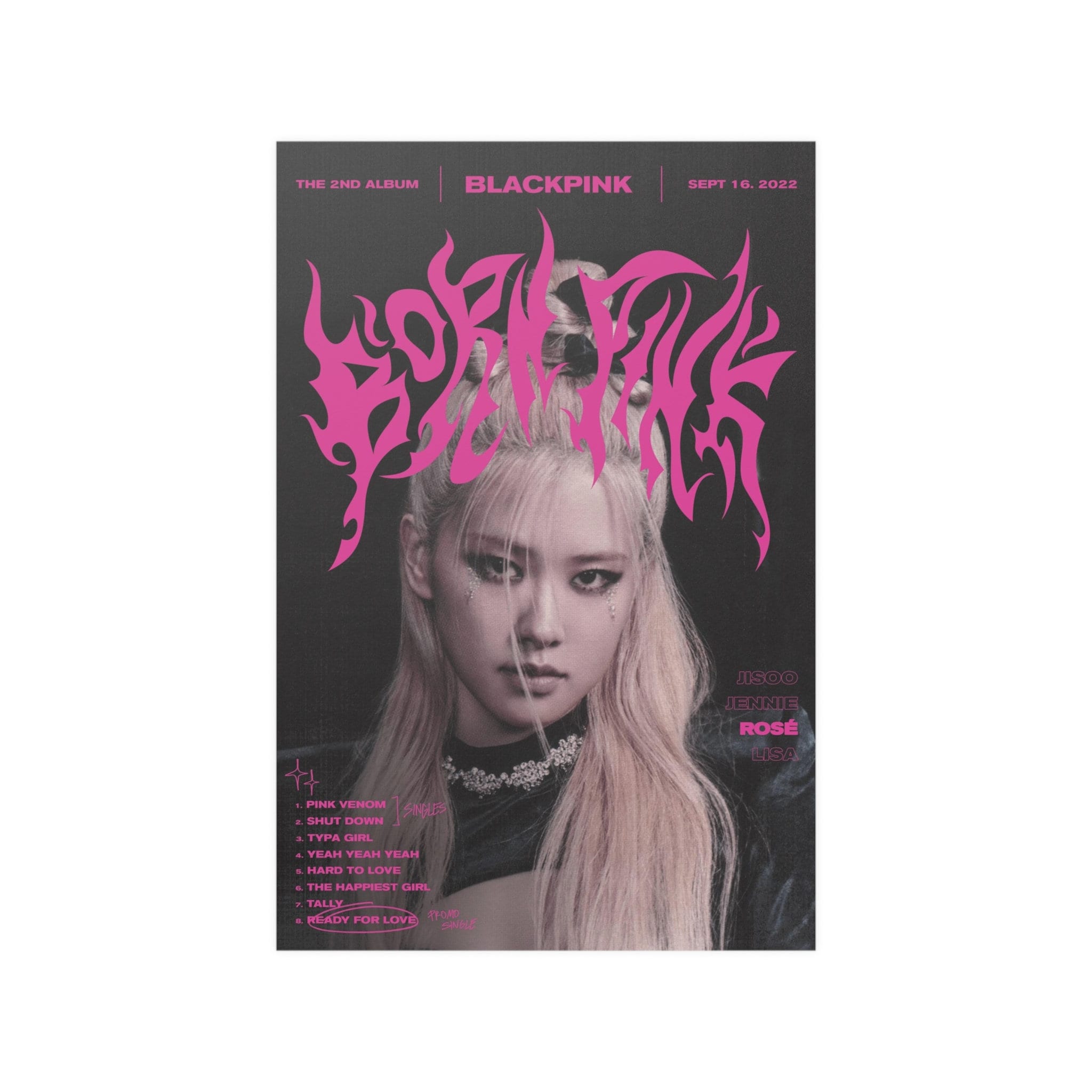 Rose Blackpink Bornpink Aesthetic Satin Poster Digital Download - Etsy