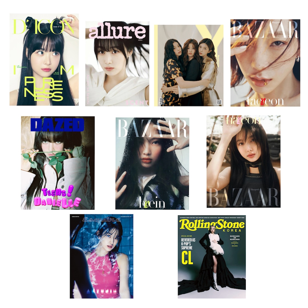 Kpop Magazine Issues Magazine Kpop Cover Newjeans, NMIXX, Taeyeon ...