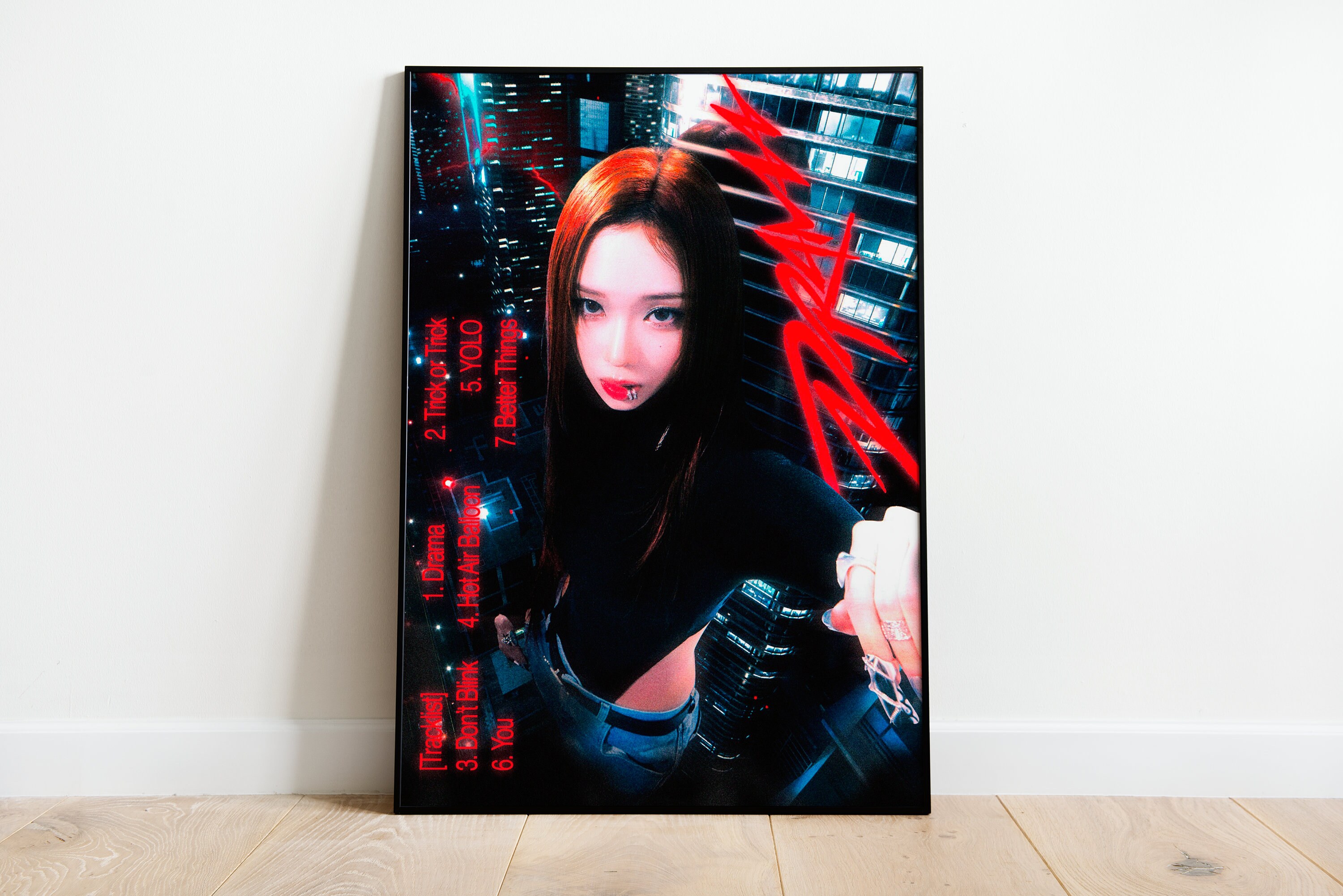 Winter Aespa Drama Tracklist Aesthetic Kpop Idol Satin Poster Digital ...