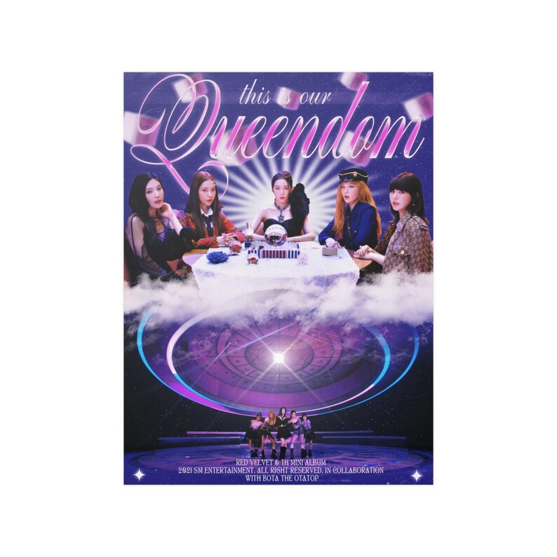 Red Velvet Queendom Futuristic Aesthetic Kpop Idol Satin Poster Digital Download - Etsy