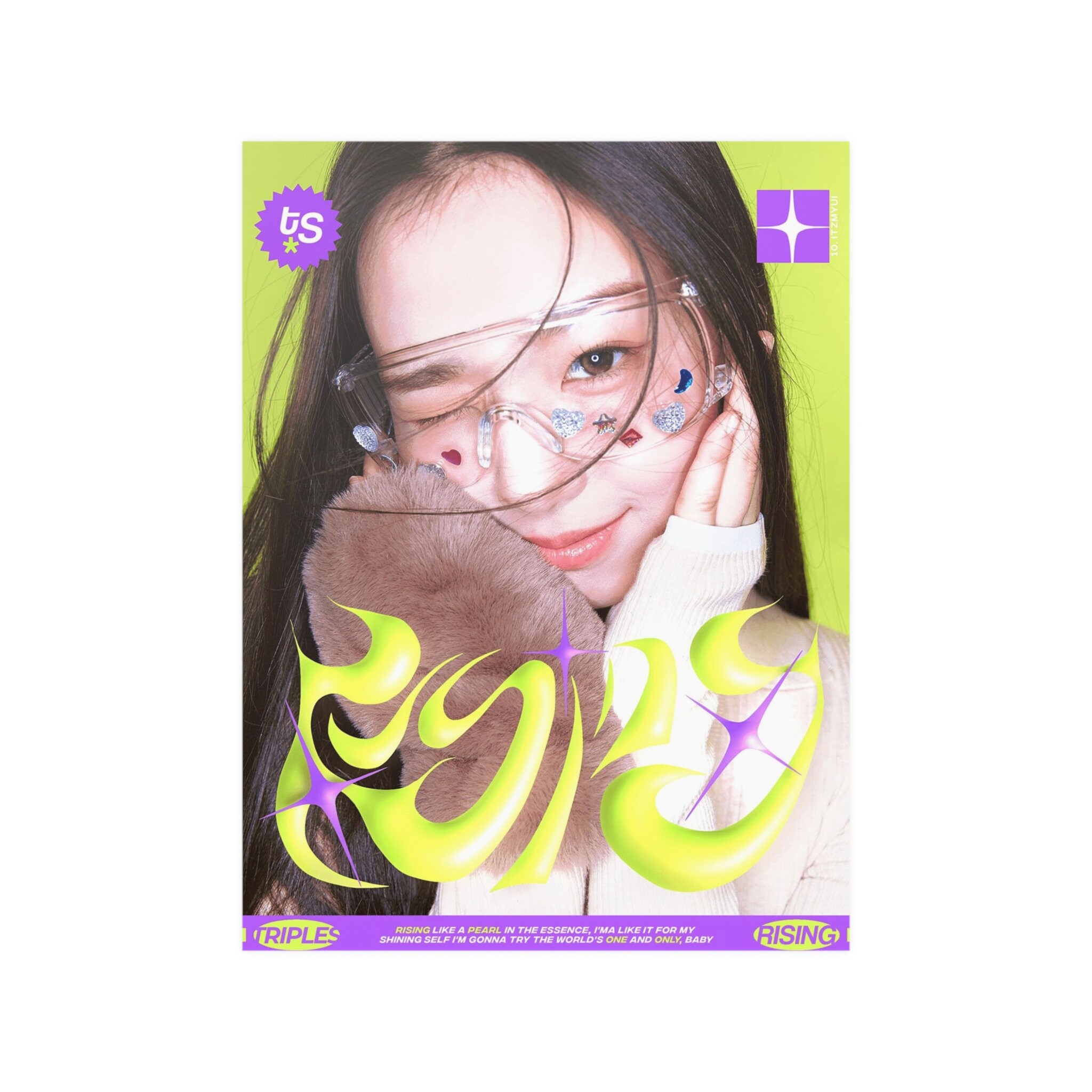 Triples Rising Aesthetic Typeface Satin Poster - Etsy