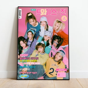 Twice Y2K Magazine Style Aesthetic Kpop Satin Poster Digital Download ...