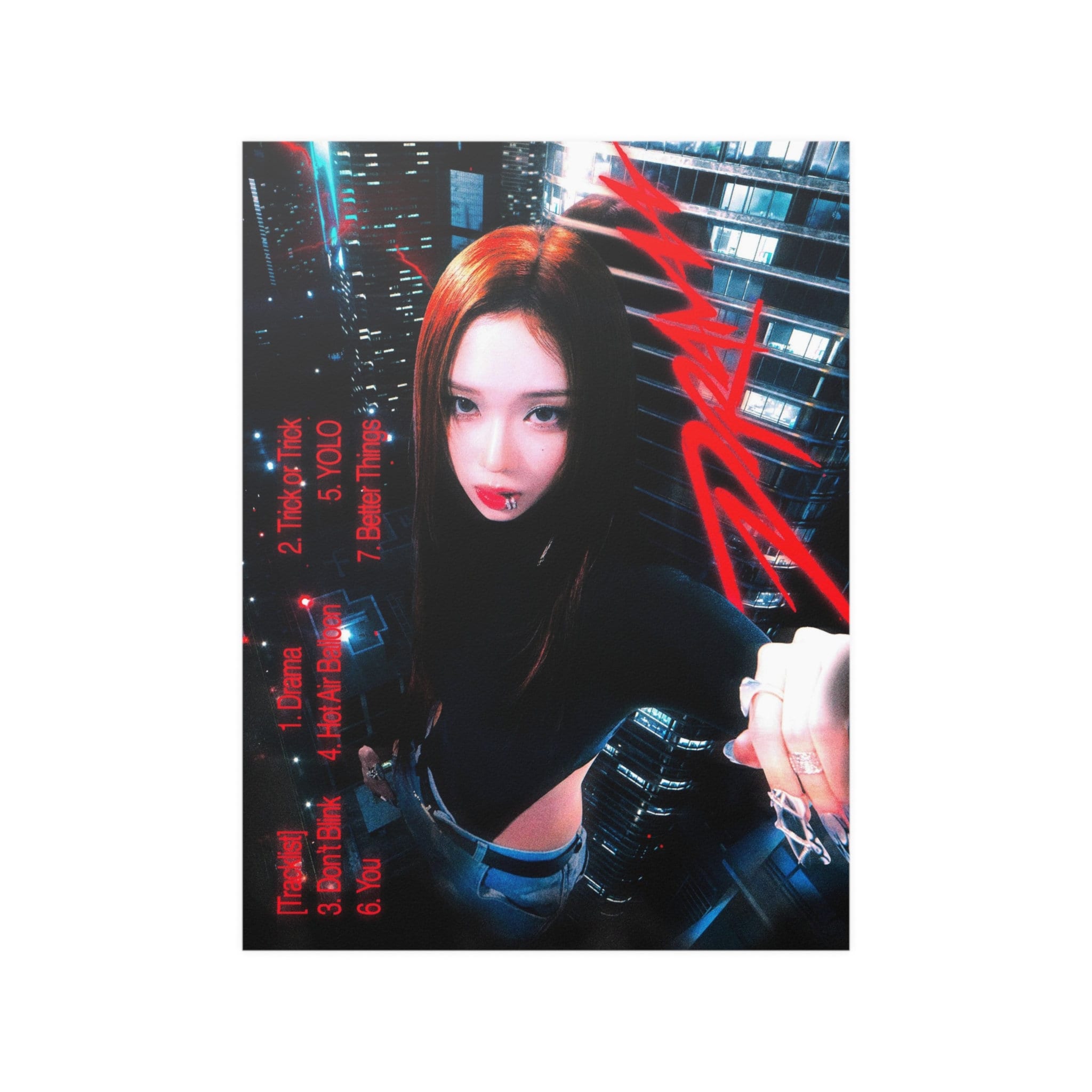 Winter Aespa Drama Tracklist Aesthetic Kpop Idol Satin Poster Digital ...