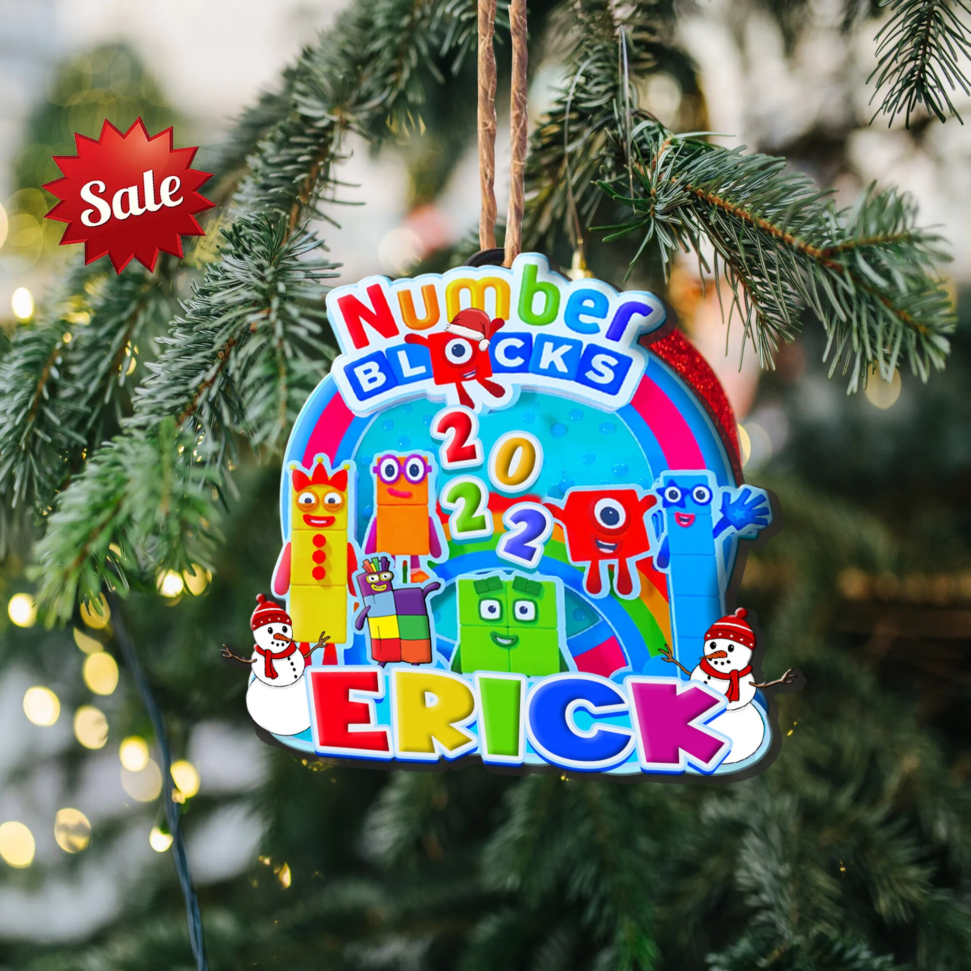 Numberblocks Ornament Numberblocks Christmas Cutout Ornament - Etsy