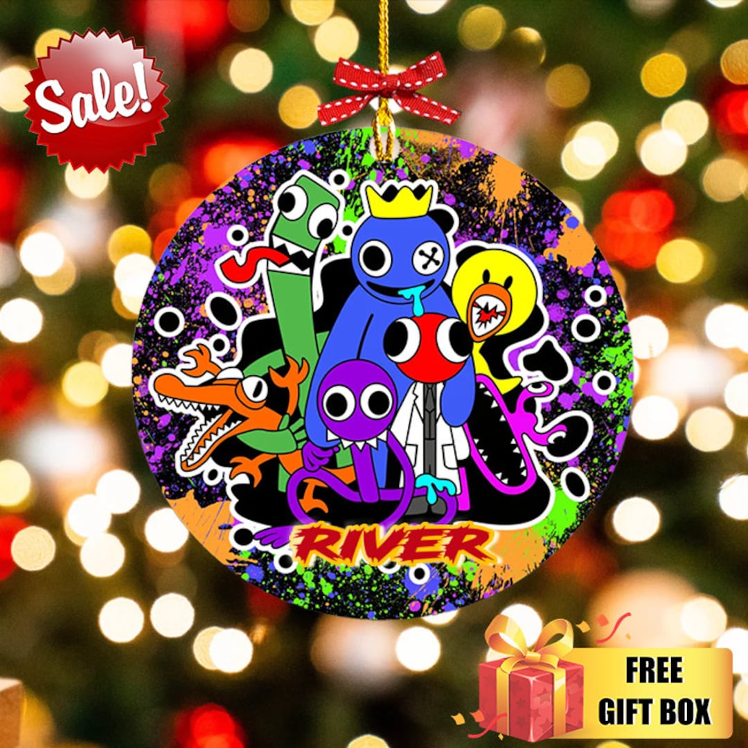 Rainbow Friends Ornament Friends Christmas Ornament Custom - Etsy