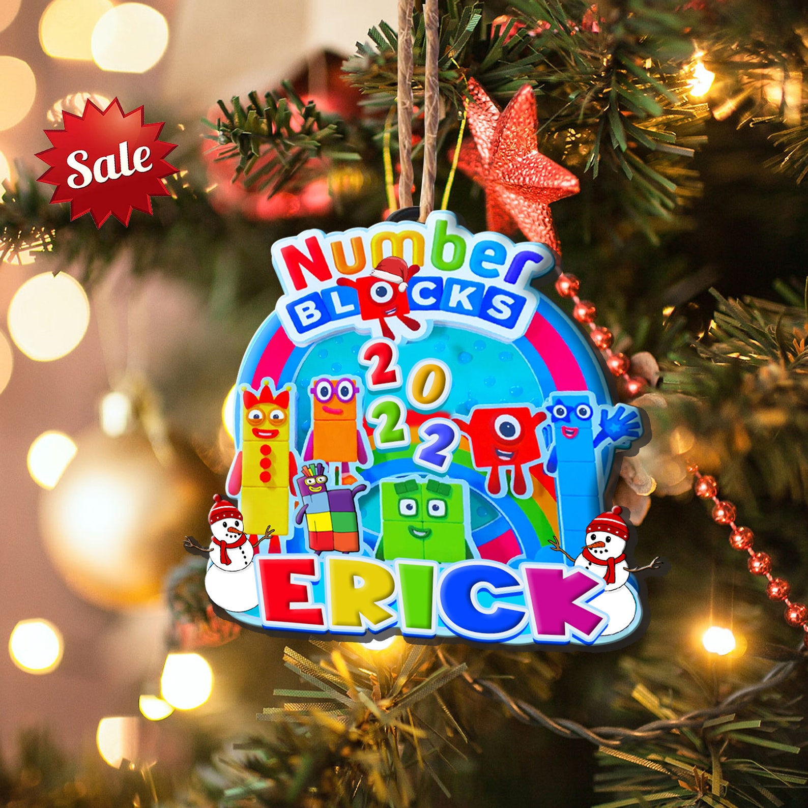 Numberblocks Ornament Numberblocks Christmas Cutout Ornament - Etsy