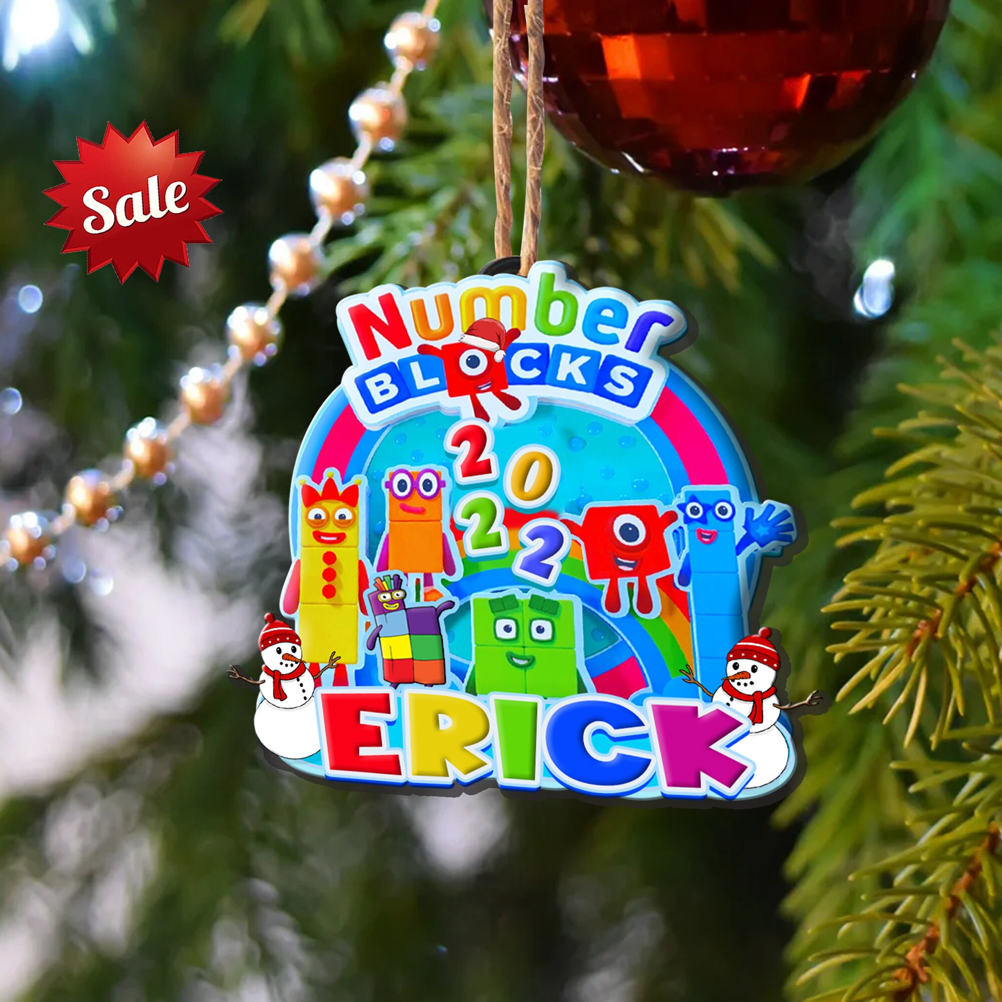 Numberblocks Ornament Numberblocks Christmas Cutout Ornament - Etsy