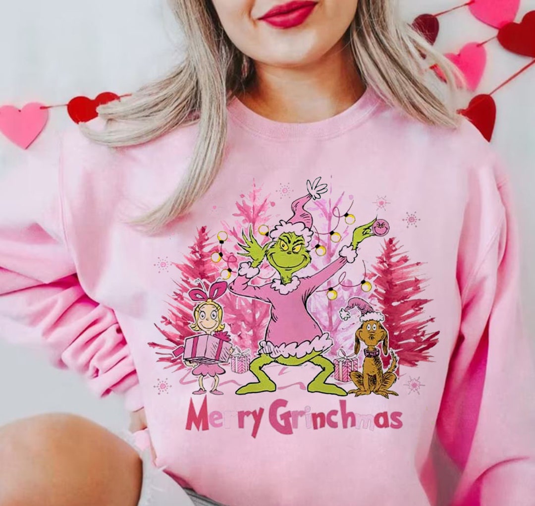 Disney Pink Christmas Grinchmas Shirt Whoville Family - Etsy