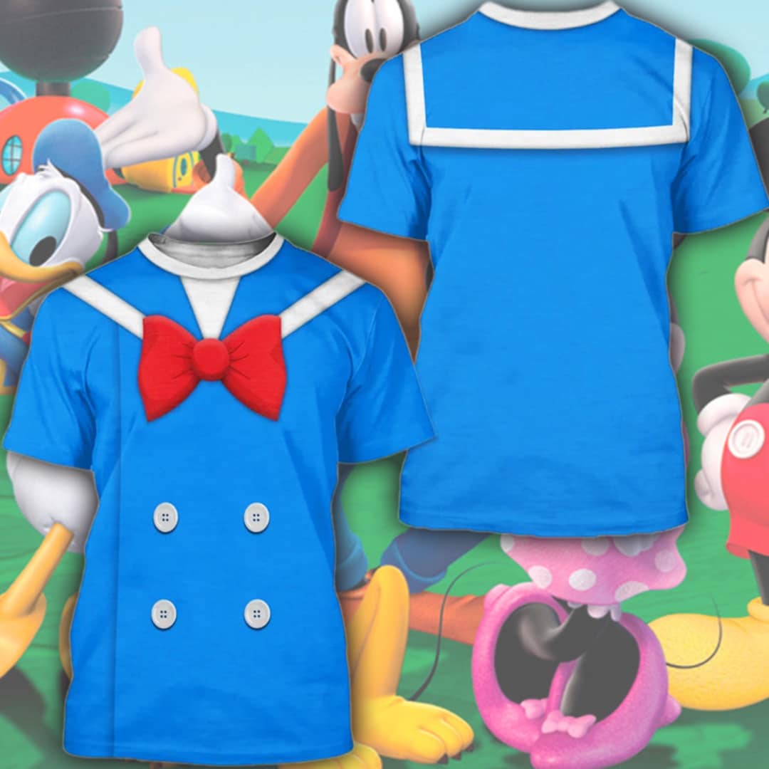 Donald Duck Cosplay Hoodie Animated Duck Blue Suit 3D Costume - Etsy