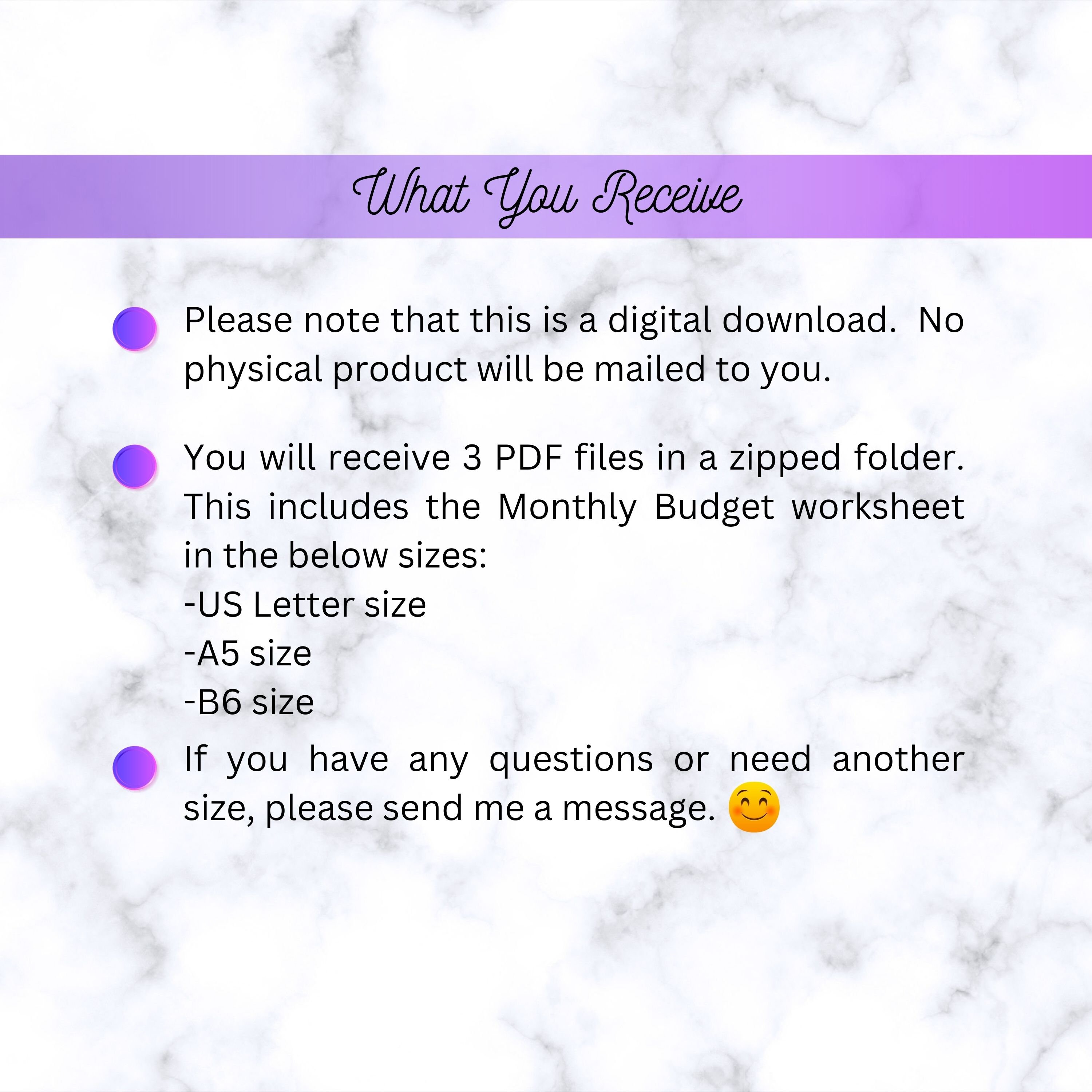 Colorful Monthly Budget Worksheet: INSTANT DOWNLOAD Track Income ...