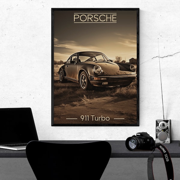 Porsche 911 Turbo Poster - Etsy UK