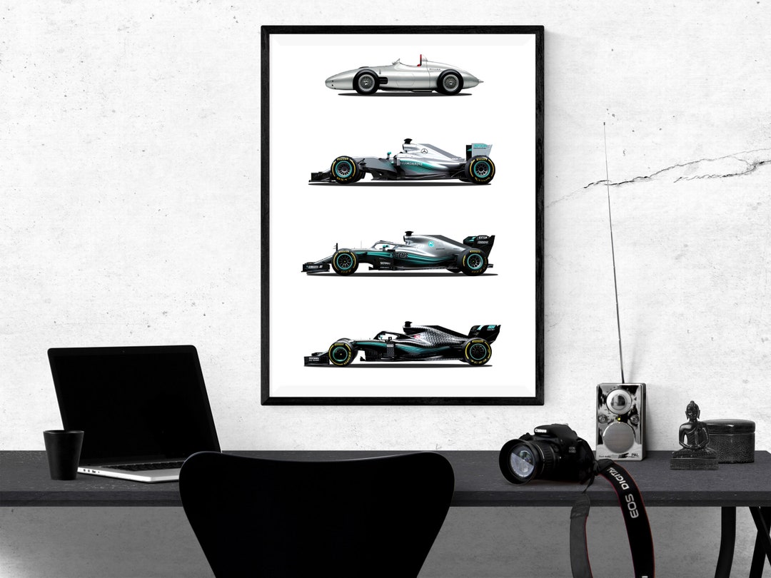 Mercedes F1 Evolution Poster - Etsy