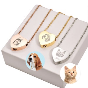 Pet Ashes Necklace Dog Ash Holder Pet Urn Necklace Dog Memorial Gift ...