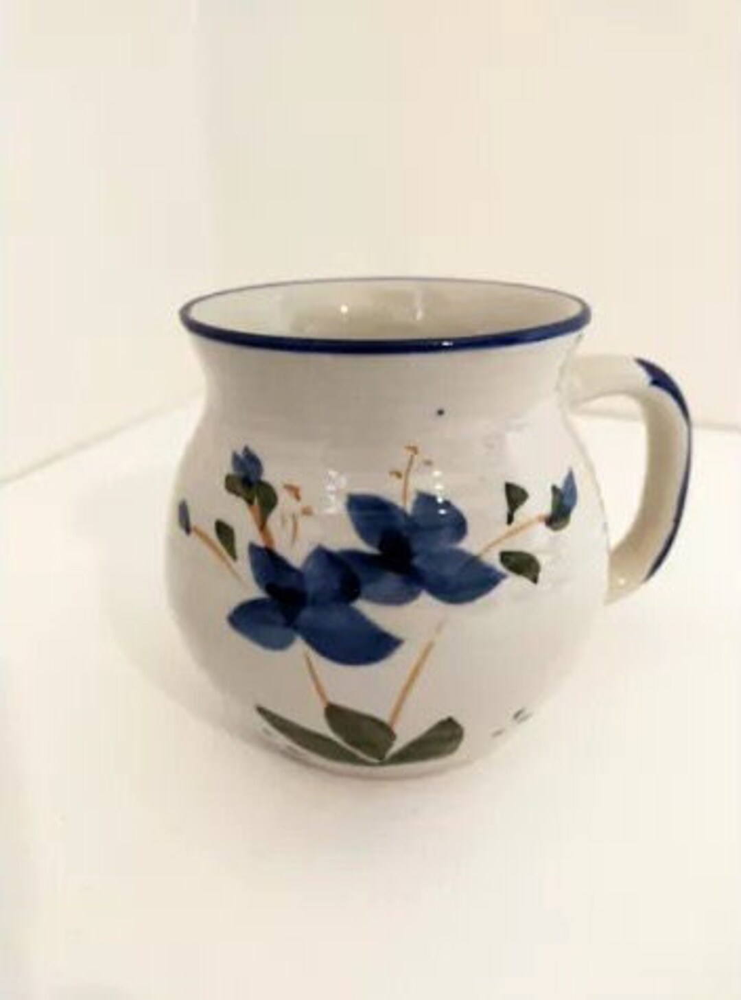 Vintage Stoneware Chi Kiang Flower Pitcher Made in China Very Good ...