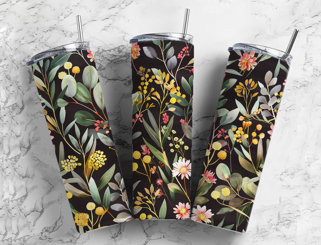 Australian Native Flowers 20oz Sublimation Tumbler Design, Bush Wattle ...