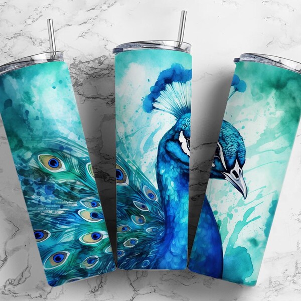 Alcohol Ink Peacock - Etsy