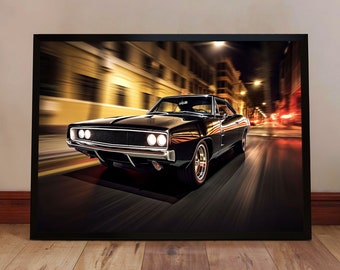 Charger Wall Art Poster Charger Poster Muscle Car Automotive - Etsy