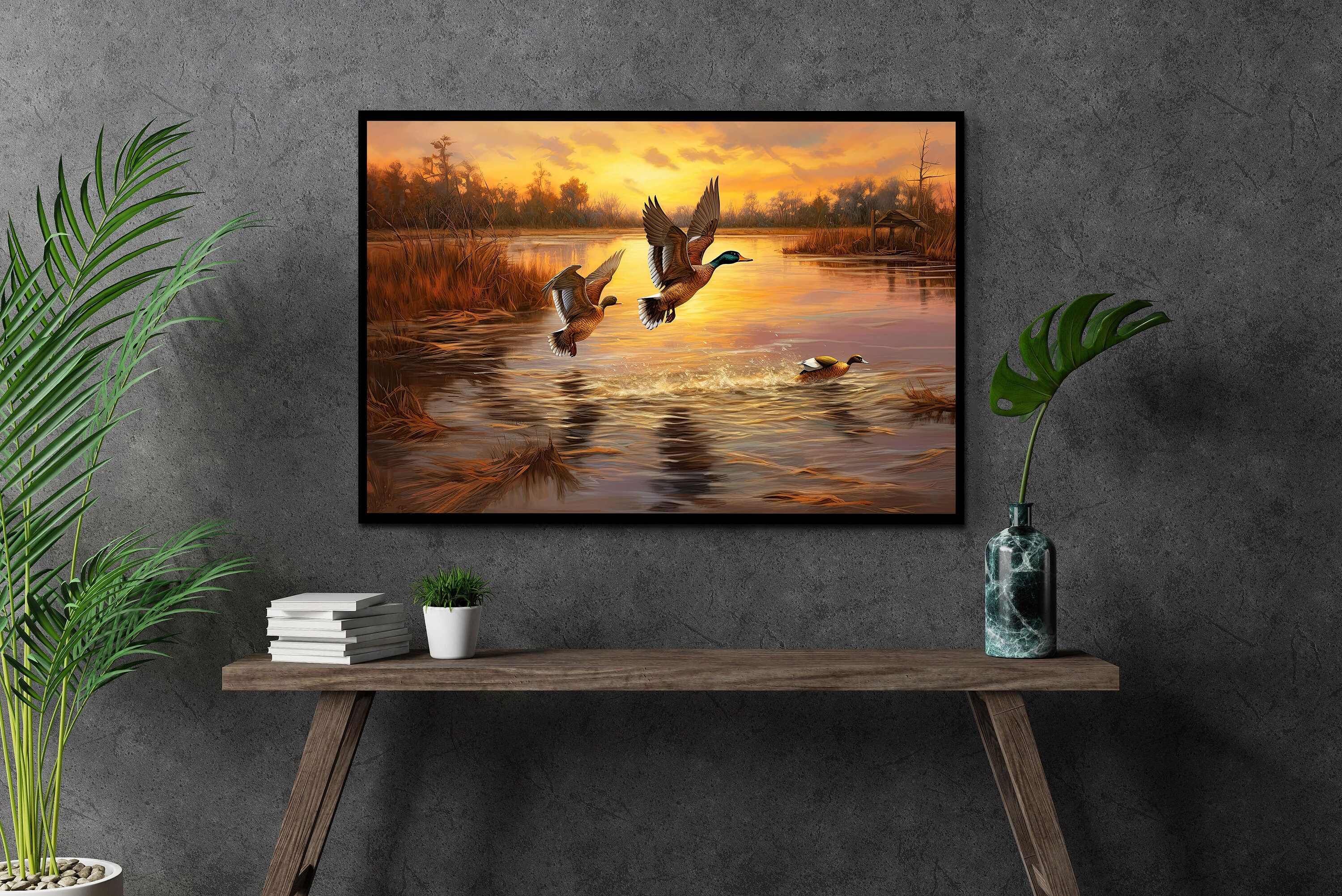 Mallard Ducks Poster - Duck Hunting Wall Art - Waterfowl Decor ...