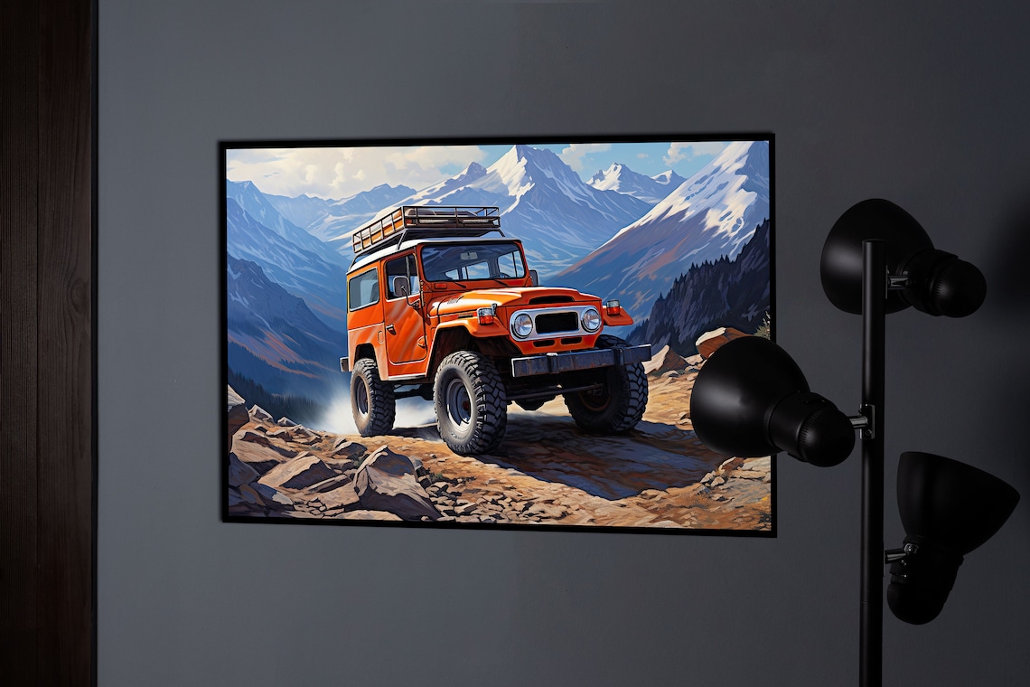 1977 Toyota Land Cruiser FJ40 Toyota Land Cruiser Poster Toyota Land ...