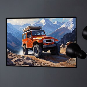 1977 Toyota Land Cruiser FJ40 Toyota Land Cruiser Poster Toyota Land ...