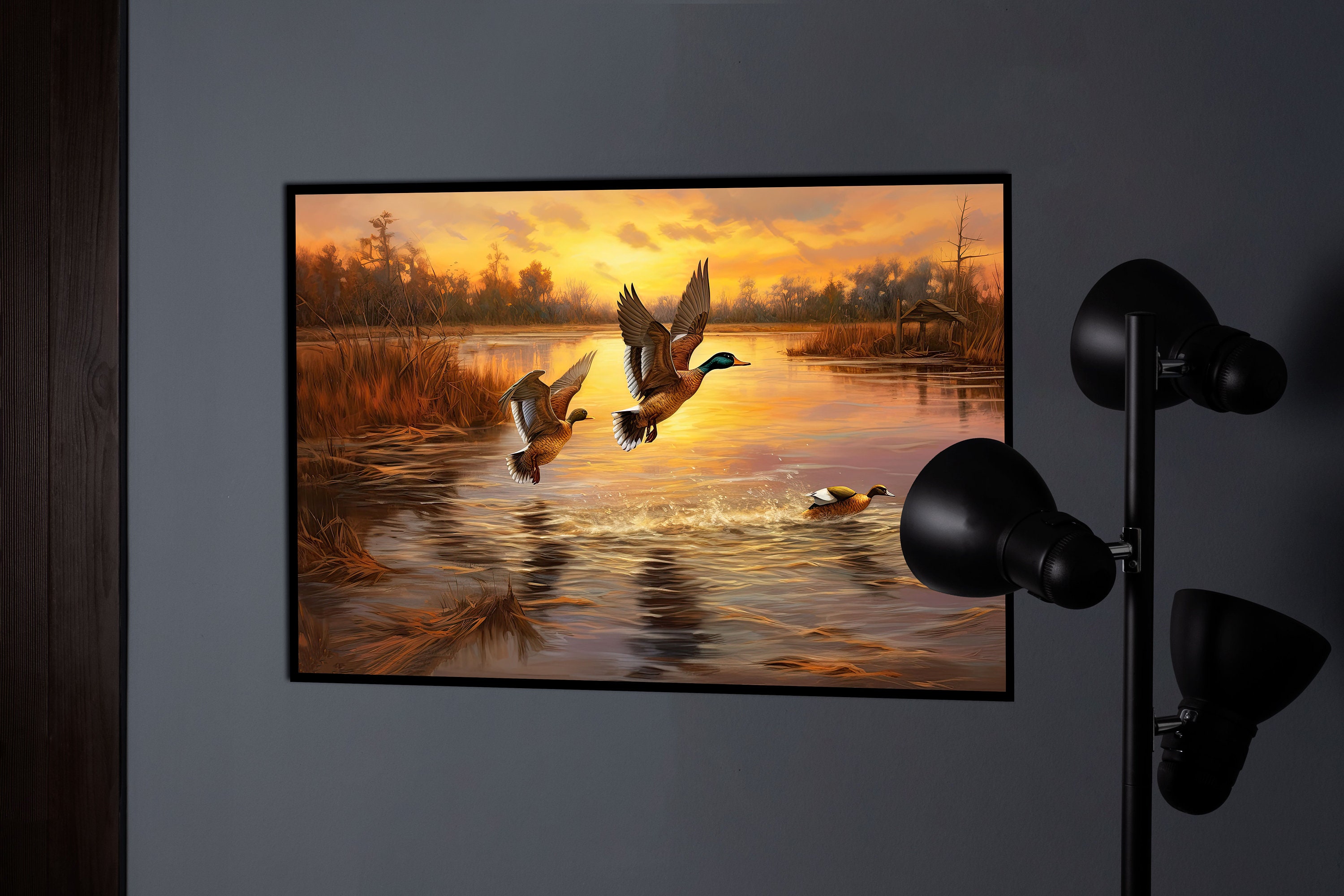 Mallard Ducks Poster - Duck Hunting Wall Art - Waterfowl Decor ...