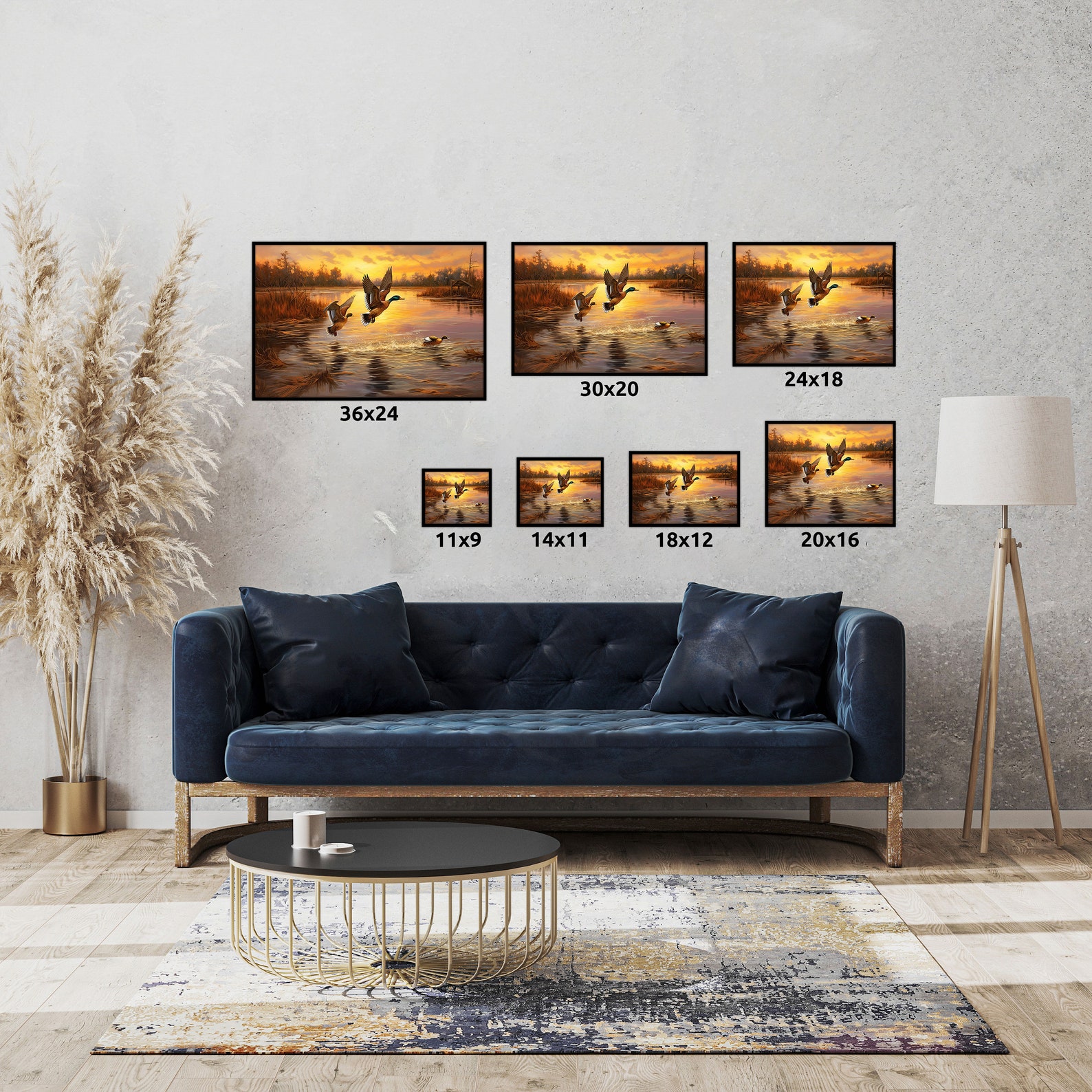 Mallard Ducks Poster - Mallard Duck Wall Art - Vintage Mallard Wall Art ...