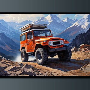 1977 Toyota Land Cruiser FJ40 Toyota Land Cruiser Poster Toyota Land ...