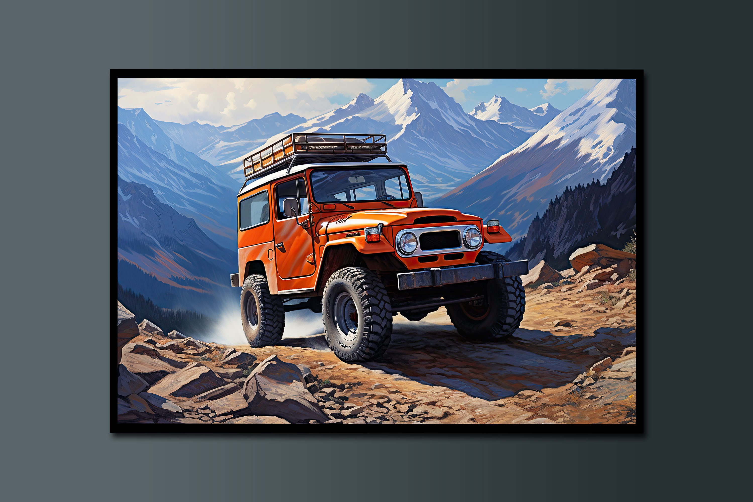 1977 Toyota Land Cruiser FJ40 Toyota Land Cruiser Poster Toyota Land ...