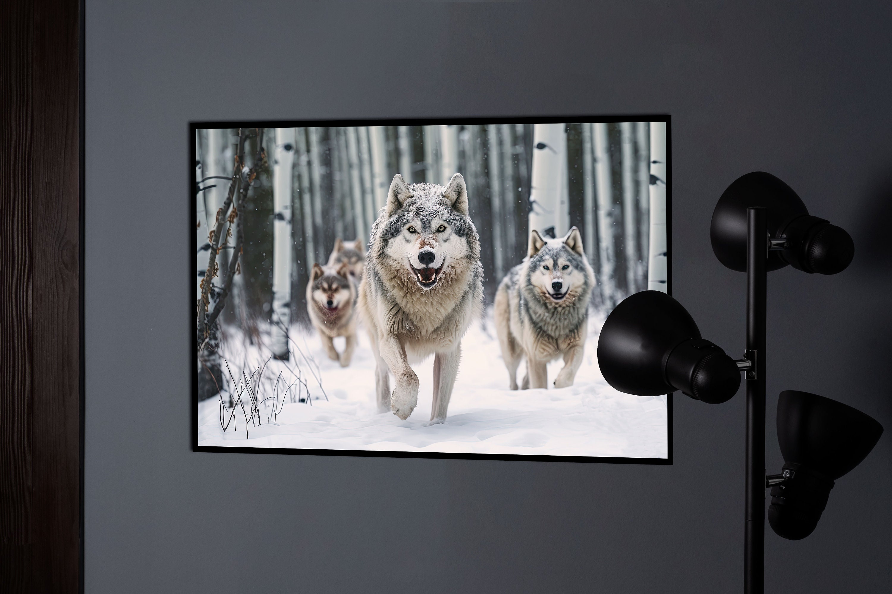 Wolf Pack Wolf Poster Wolf Wall Art Animal Art Wolf Print Art Animal ...