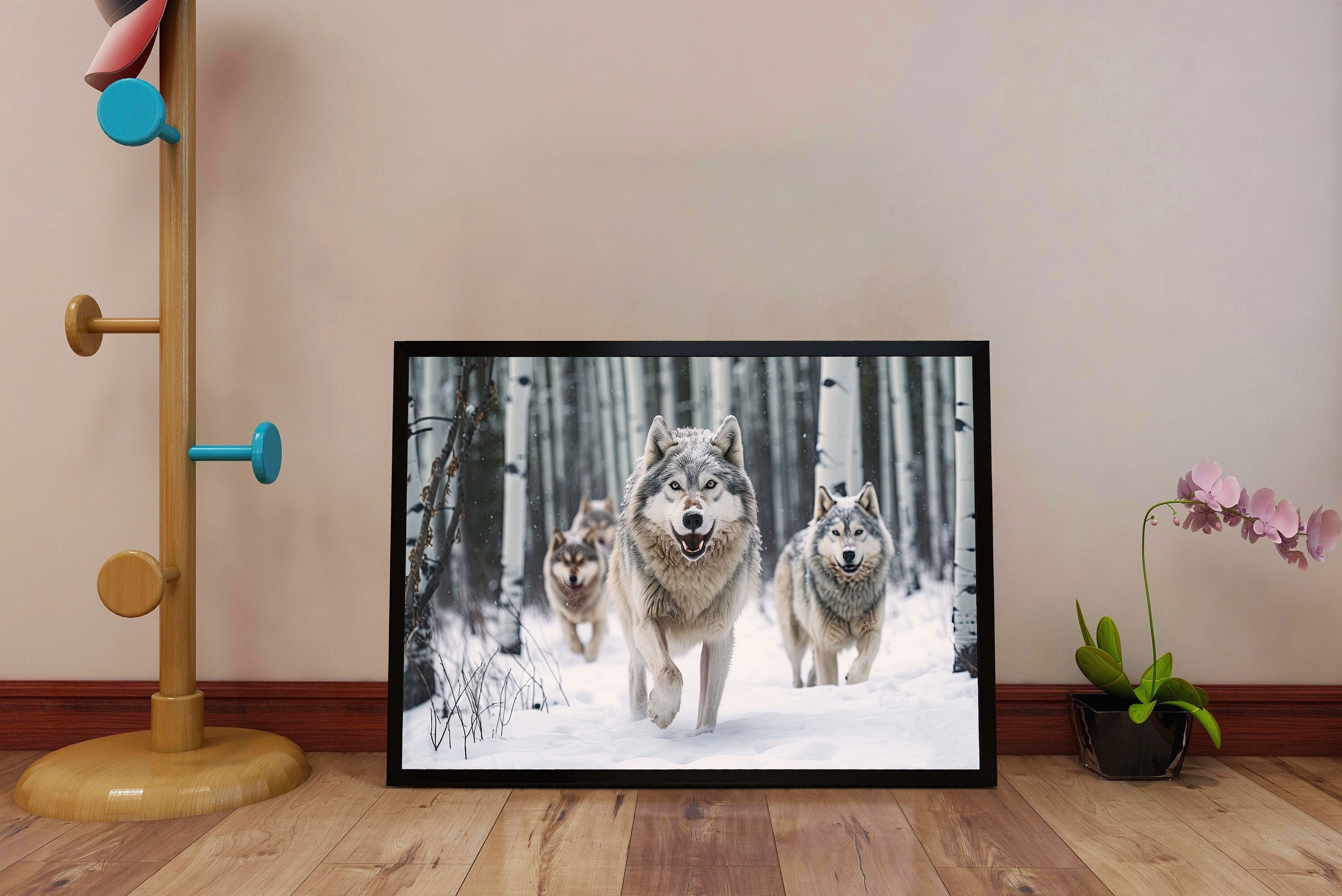 Wolf Pack Wolf Poster Wolf Wall Art Animal Art Wolf Print Art Animal ...