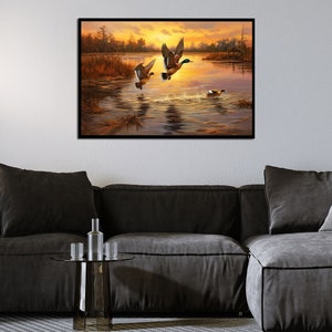 Mallard Ducks Poster - Duck Hunting Wall Art - Waterfowl Decor ...