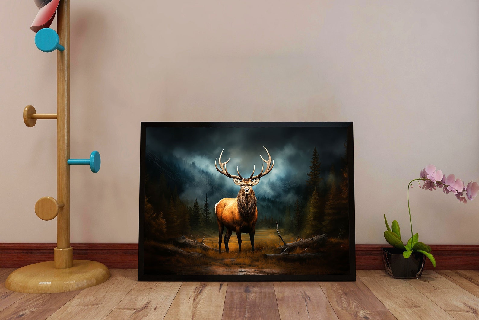 Bull Elk Majesty Elk Poster Elk Art Print Wildlife Art Bull Elk Wall ...