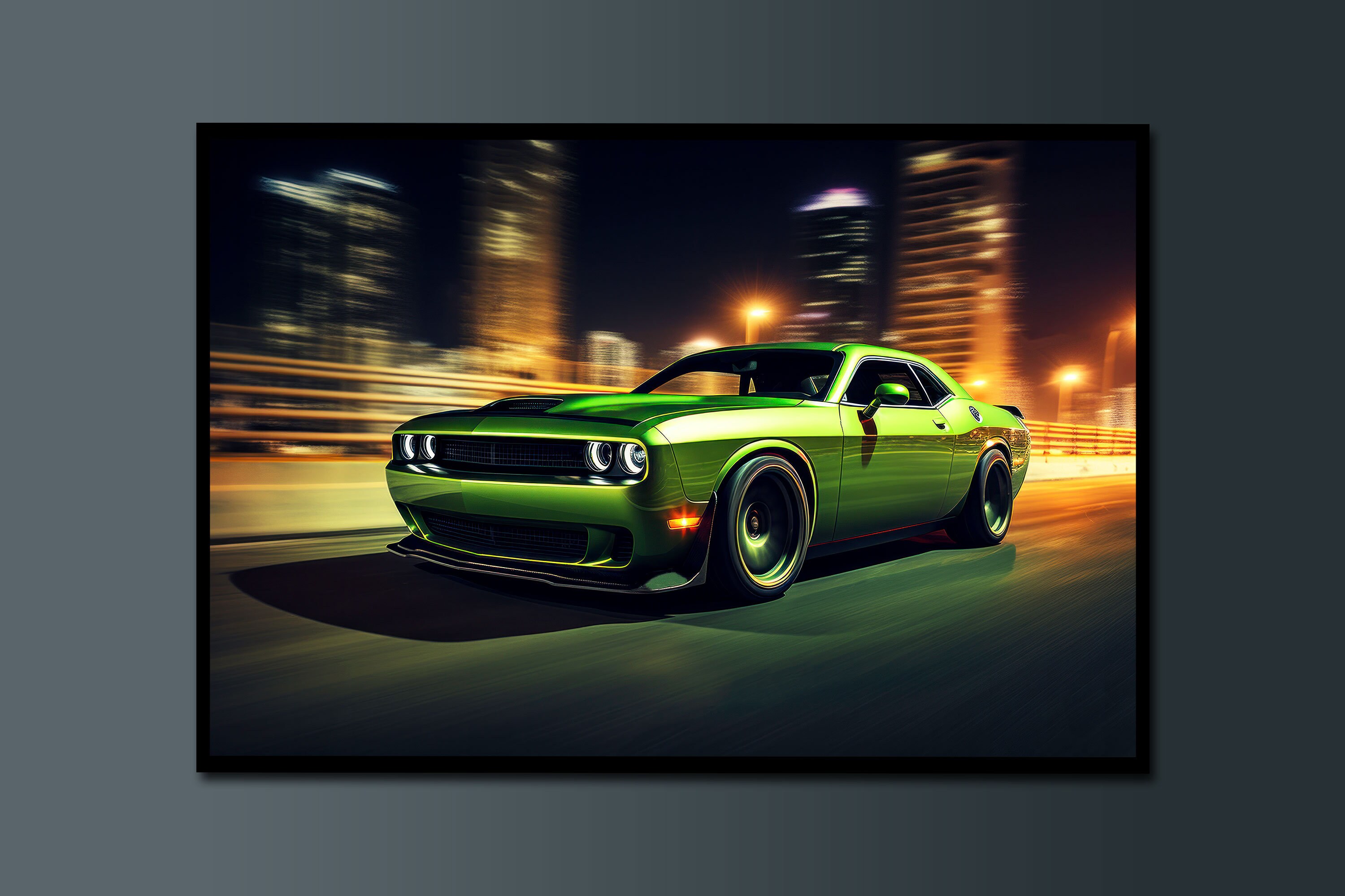2015 Dodge Challenger SRT Hellcat Dodge Challenger Poster Dodge ...
