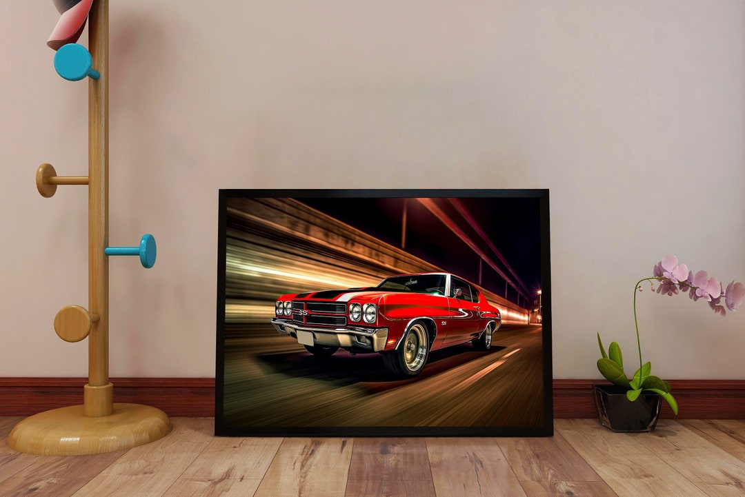 1970 Chevy Chevelle SS 454 Poster - Classic Muscle Car Wall Art ...
