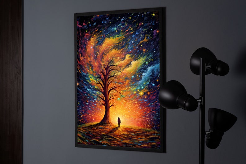 Trippy Night Trippy Poster Trippy Wall Art Trippy Print Psychedelic ...